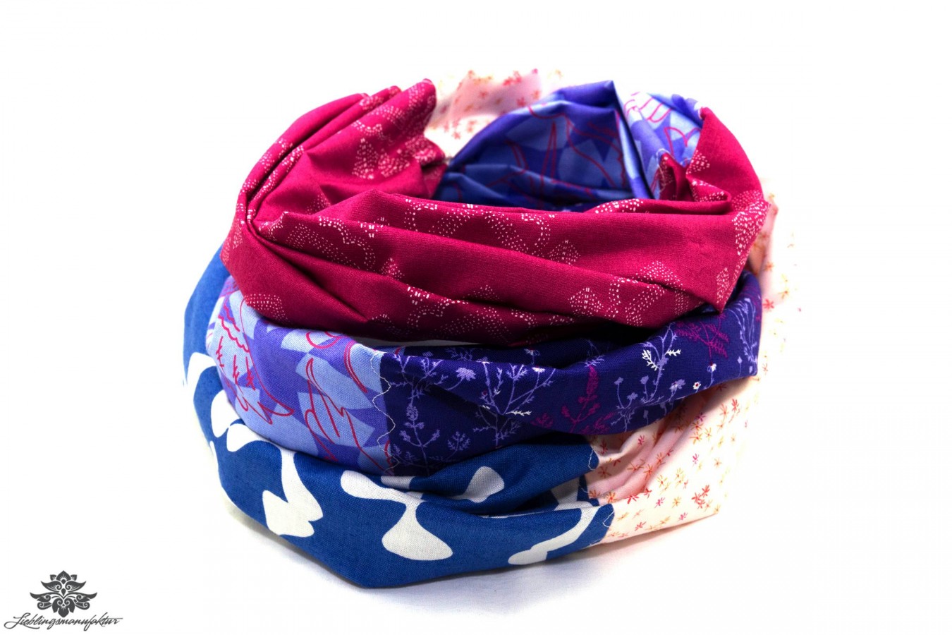 Bunte Tücher Patchwork-Loops aus der Leblingsmanufaktur