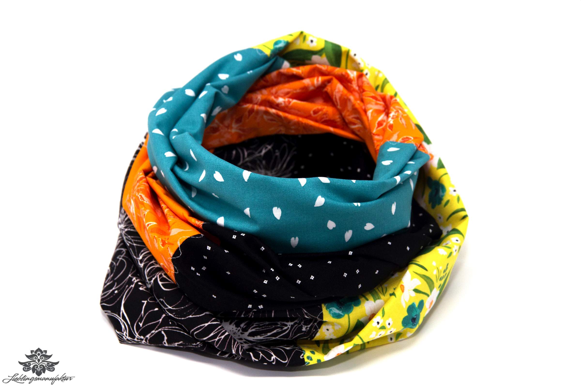 Damen Sommer Schals Bunte Designer-Loops der Lieblingsmanufaktur