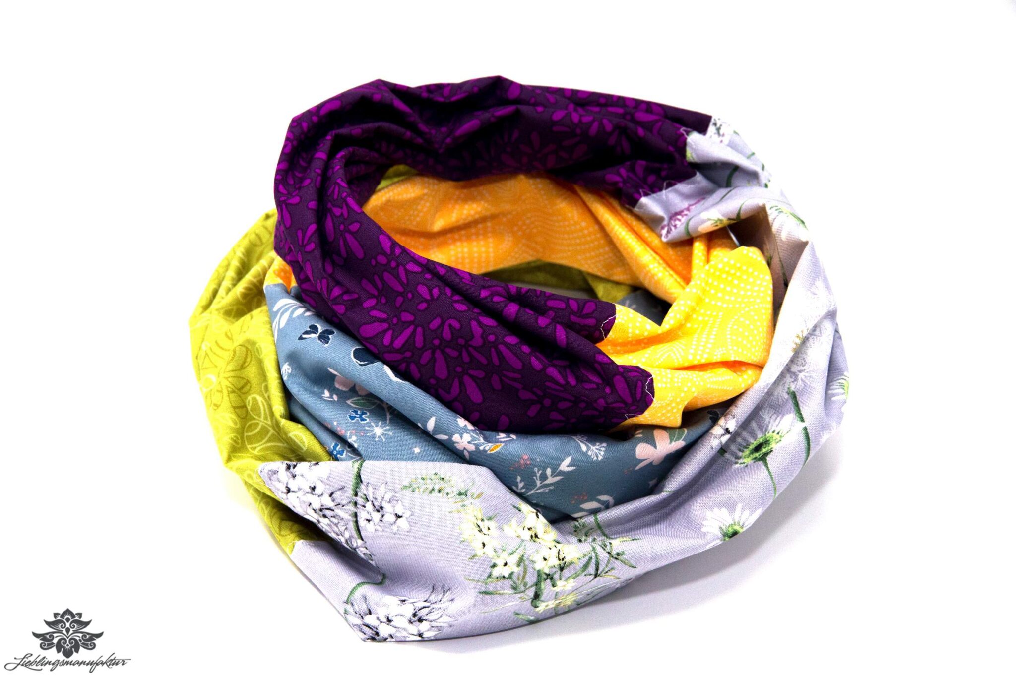 Designer Loop Schals Lieblingsmanufaktur blau rosa