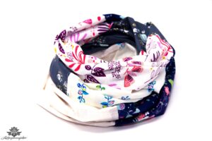 Designer Loop Schals Lieblingsmanufaktur blau rosa