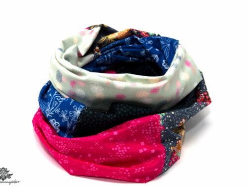 Designer Loop Schals Lieblingsmanufaktur blau rosa