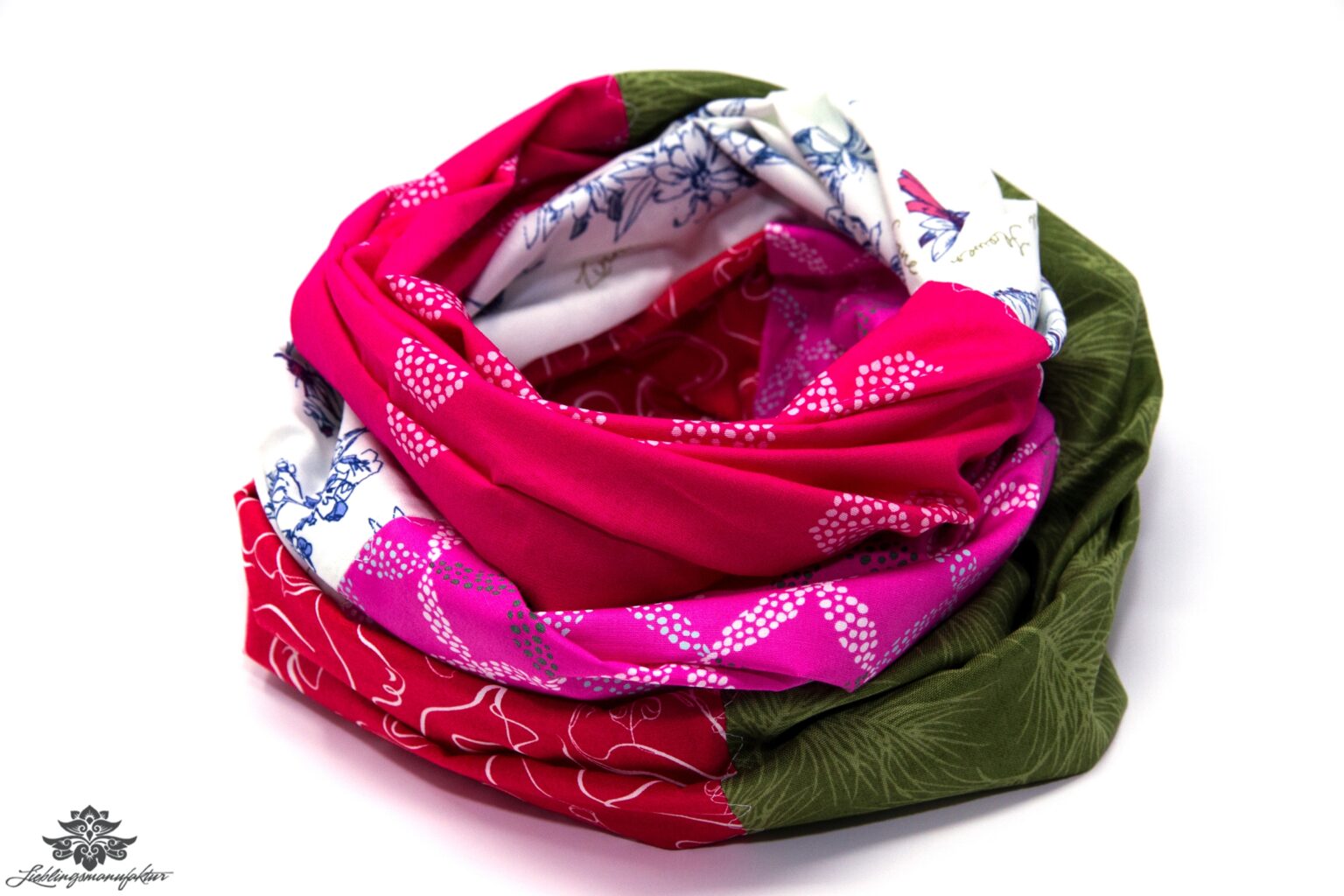 Bunte Schals und Tücher, Patchwork der Lieblingsmanufaktur