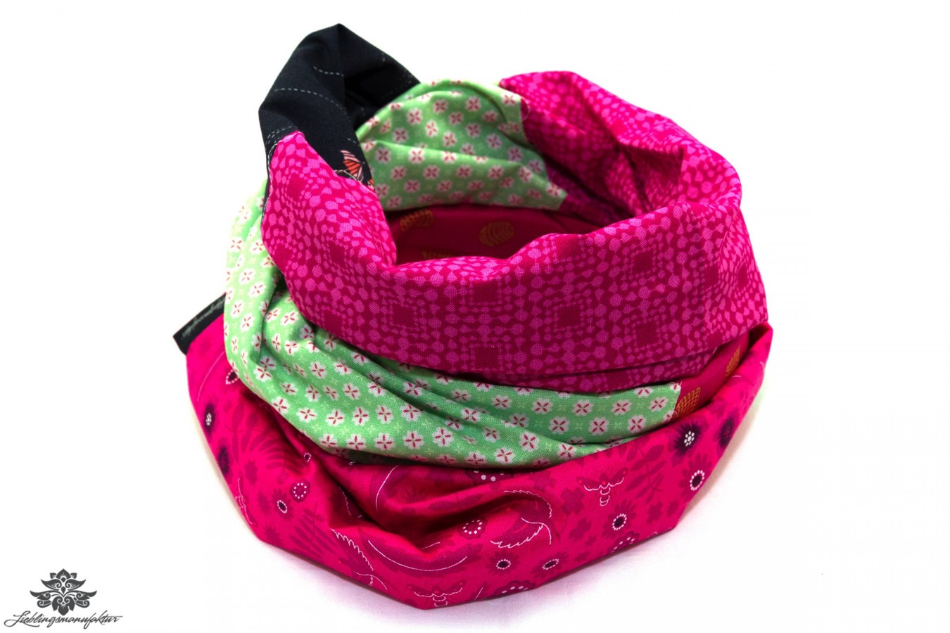 Loop Schal bunt Blumenmuster Sommer