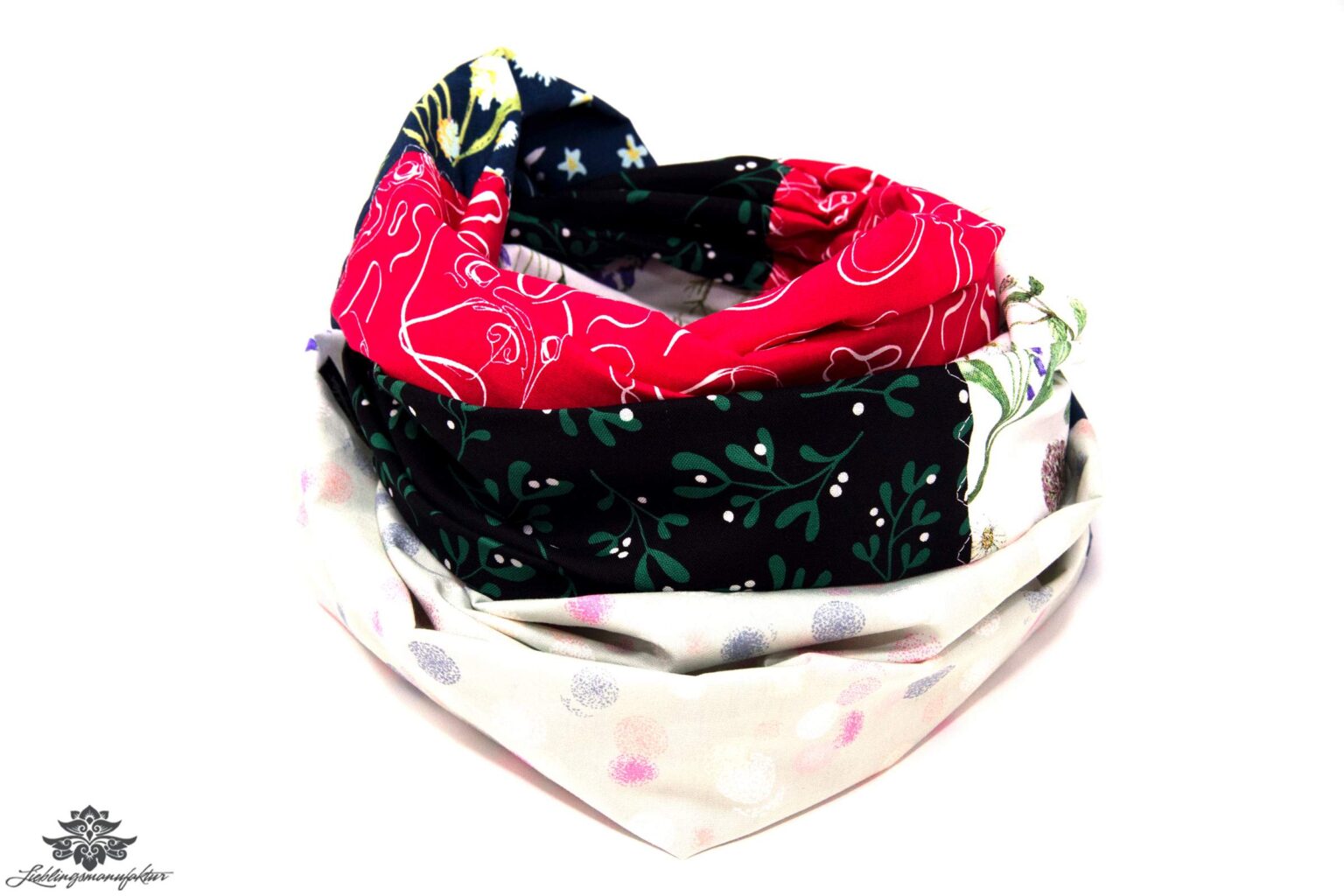 Designer Loop Schals Lieblingsmanufaktur blau rosa