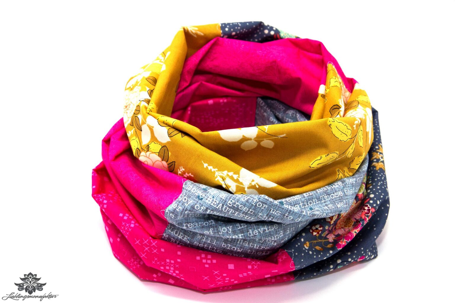 Designer Loop Schals Lieblingsmanufaktur blau rosa
