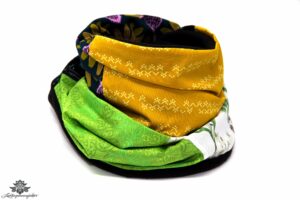 Bunter Winter-Loop Fleece Patchwork Unikat aus der Lieblingsmanufaktur