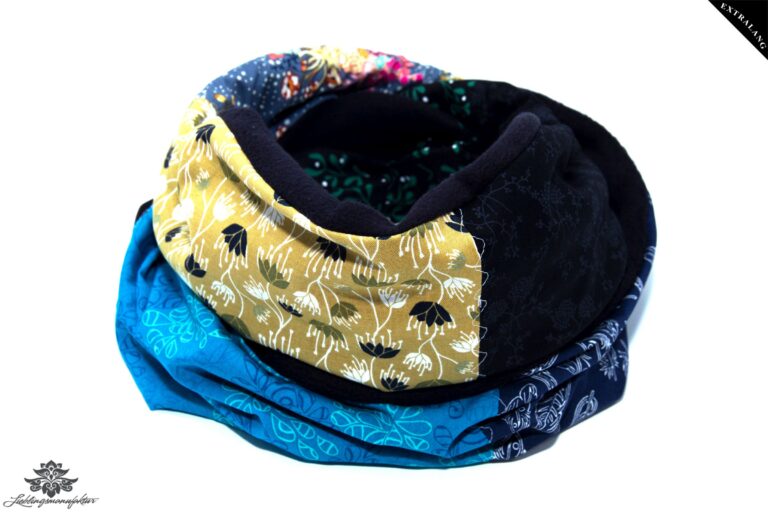 Blauer Schal Winter Schal Damen lang Lieblingsmanufaktur