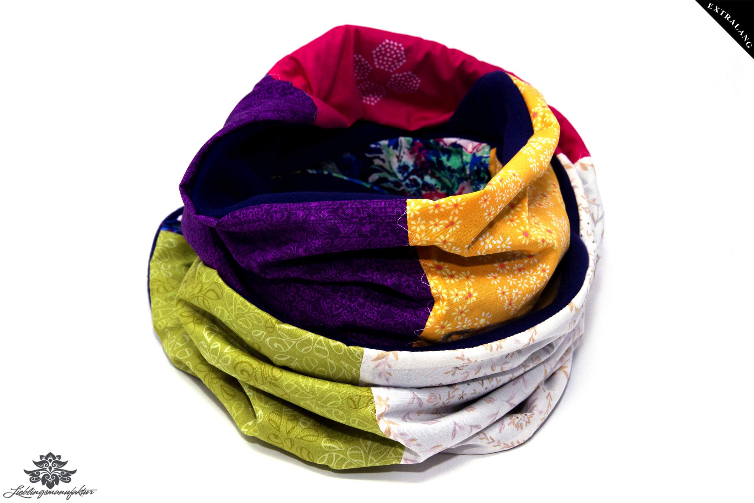 Blauer Schal Winter Schal Damen lang Lieblingsmanufaktur