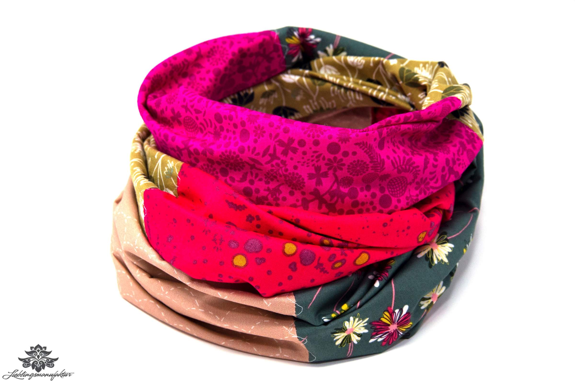 Loop pink grün bunt - Schals und Tücher | Lieblingsmanufaktur