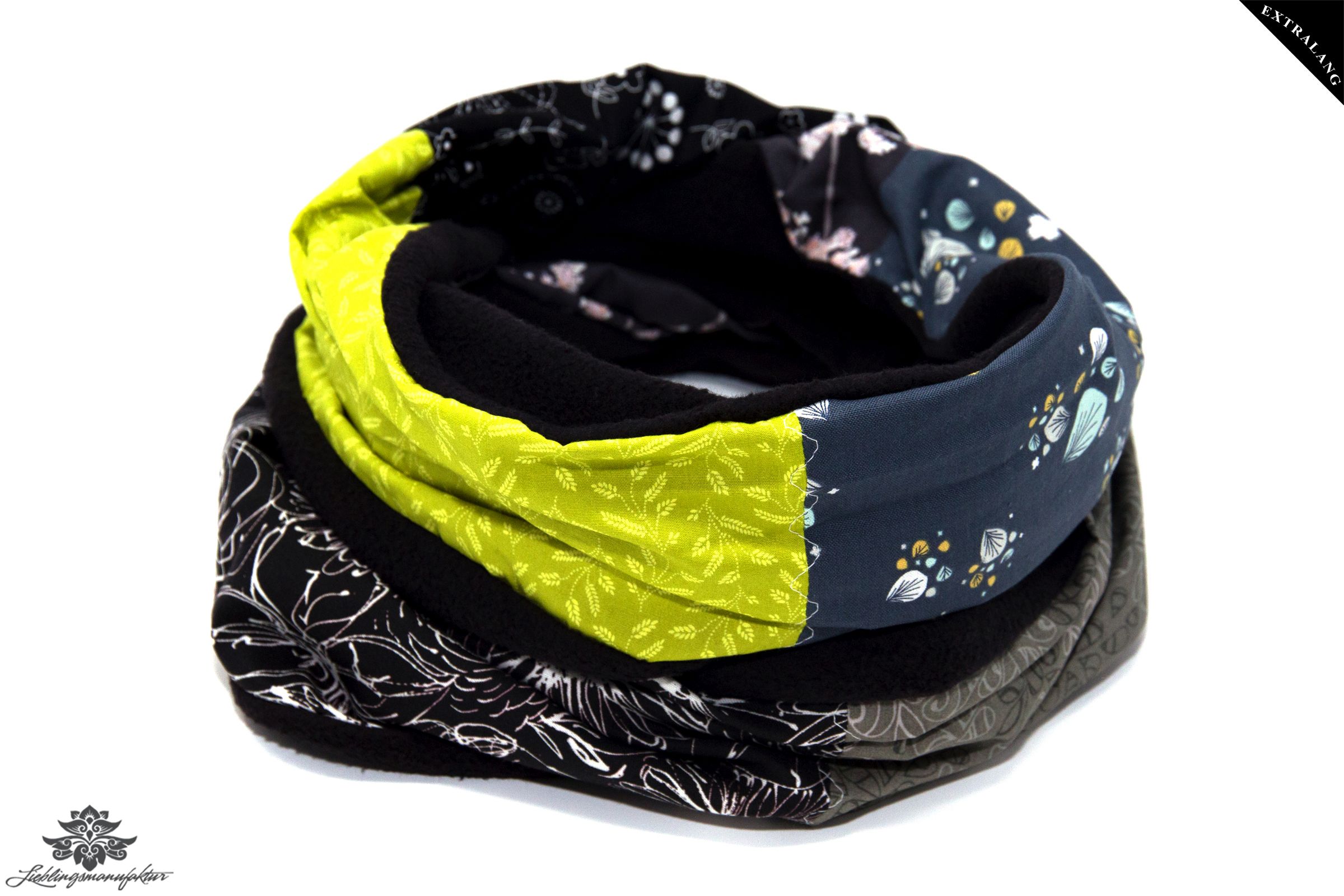 Winterloop blau grün Winterschal Damen Lieblingsmanufaktur