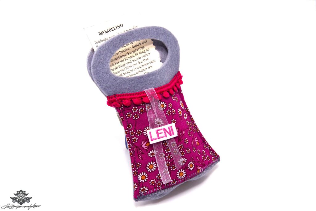 Das Nabelino zur Aufbewahrung der Nabelschnur